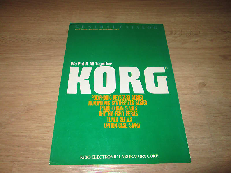 Korg Volume 3 Catalog, Korg General Catalog + Roland RE-201 | Reverb