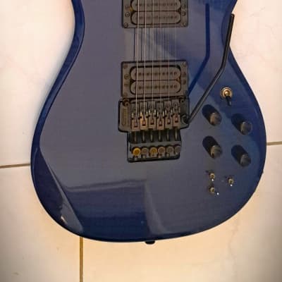 Carvin DC400 Custom 1993 - Flame Translucent Blue | Reverb