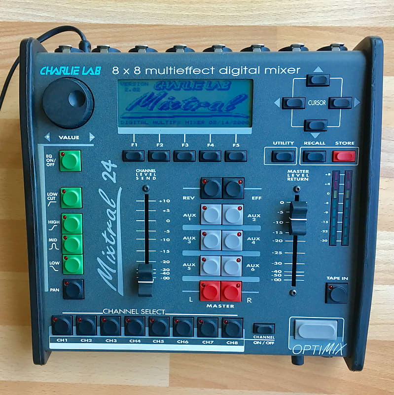 Charlie Lab Mixtral 24 8X8 3D digital mixer EQ multi FX | Reverb