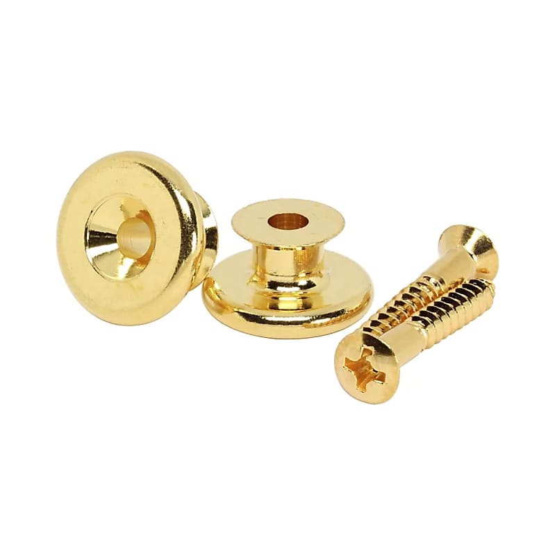GOTOH EP-B3 Strap Button - Oversized - Set Of 2 - Gold | Reverb