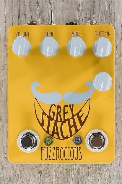 Fuzzrocious Grey Stache Fuzz Guitar Effects Pedal Diode 2nd | Reverb