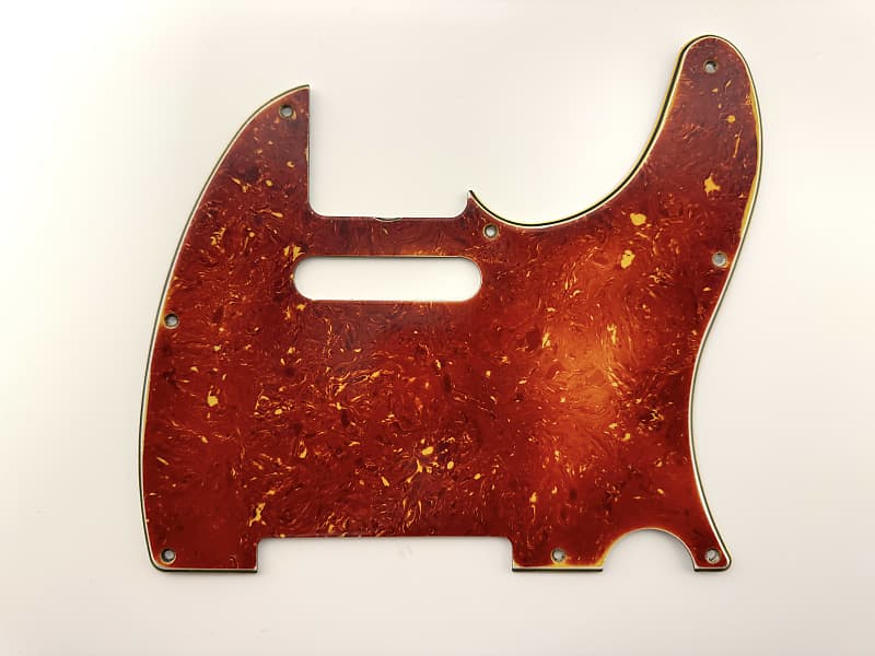 RebelRelic Telecaster Celluloid Top Tortoise Pickguard - Red | Reverb