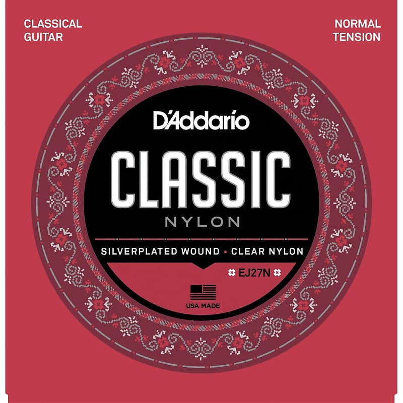 D'Addario EJ27N Student Classical Normal Tension Full Size | Reverb