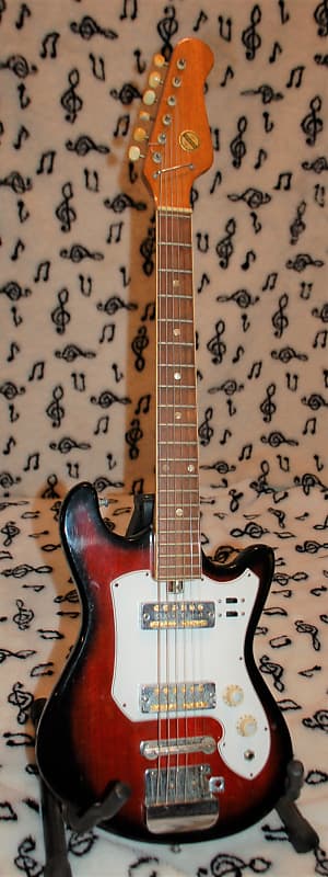 Teisco/Prestige Electric Guitar w/ 2 Gold Foil Pickups | Reverb