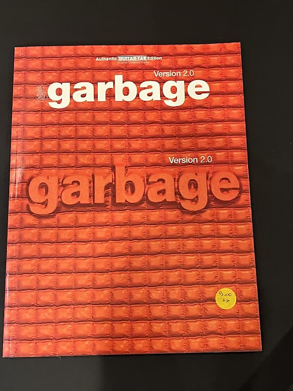 Garbage Version 2.0 Authentic Guitar-Tab Book | Reverb