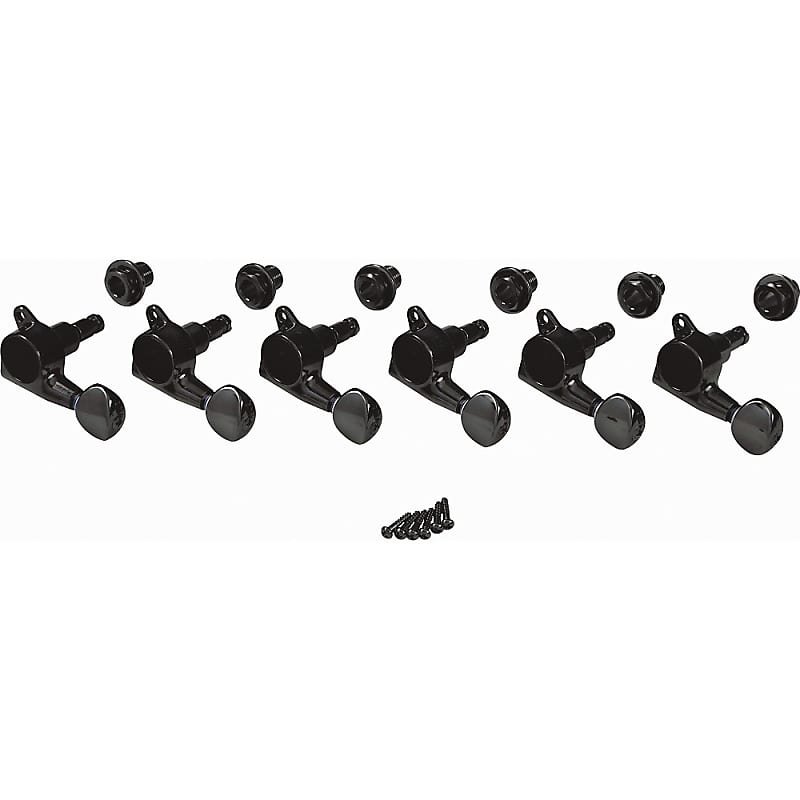 Gotoh Locking Tuners Left Hand - 6 Pack Black | Reverb