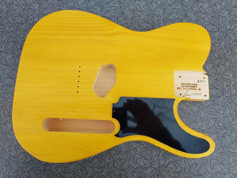 Guitar Body Esquire/Telecaster Style Nitro Finish Pinecaster | Reverb