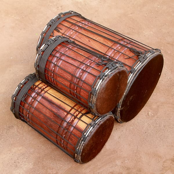 African Drum Dunumba ( Djun Djun) set of 3 2021 Wood | Reverb