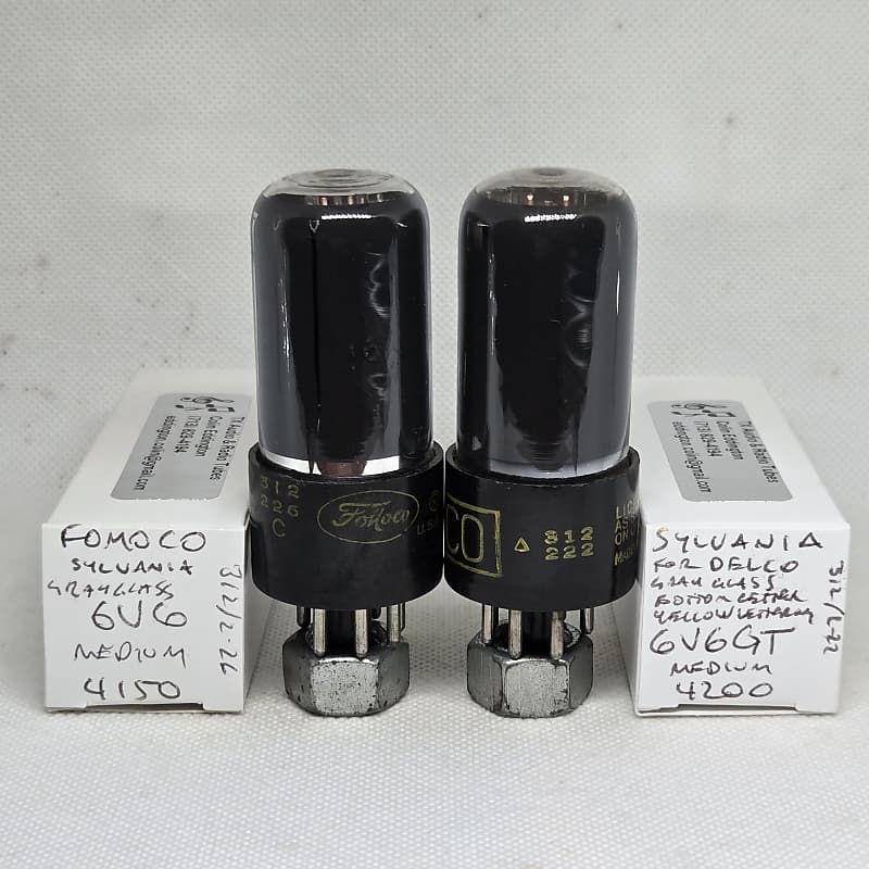 Sylvania 6V6GT Gray Glass Almost Perfectly Matched (1.1%) | Reverb UK