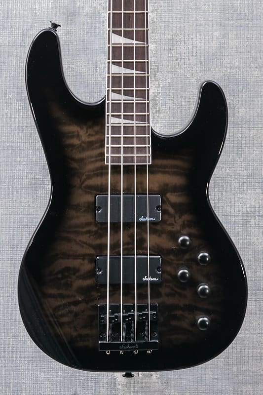 Jackson JS Series Concert Bass JS3Q Transparent Black Burst | Reverb