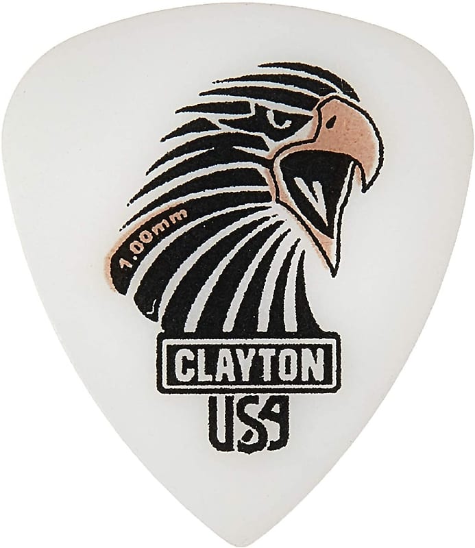 Clayton Acetal Sharp Standard Guitar Picks 1.00 mm 1 Dozen - | Reverb