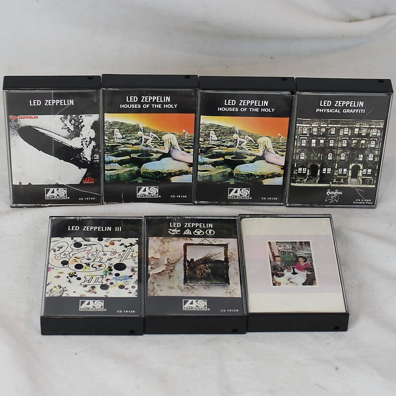 Lot of 7 Used 70s Cassette's - Led Zeppelin Collection | Reverb