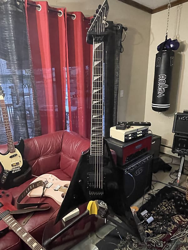 ESP E-II Arrow Left-handed Black | Reverb