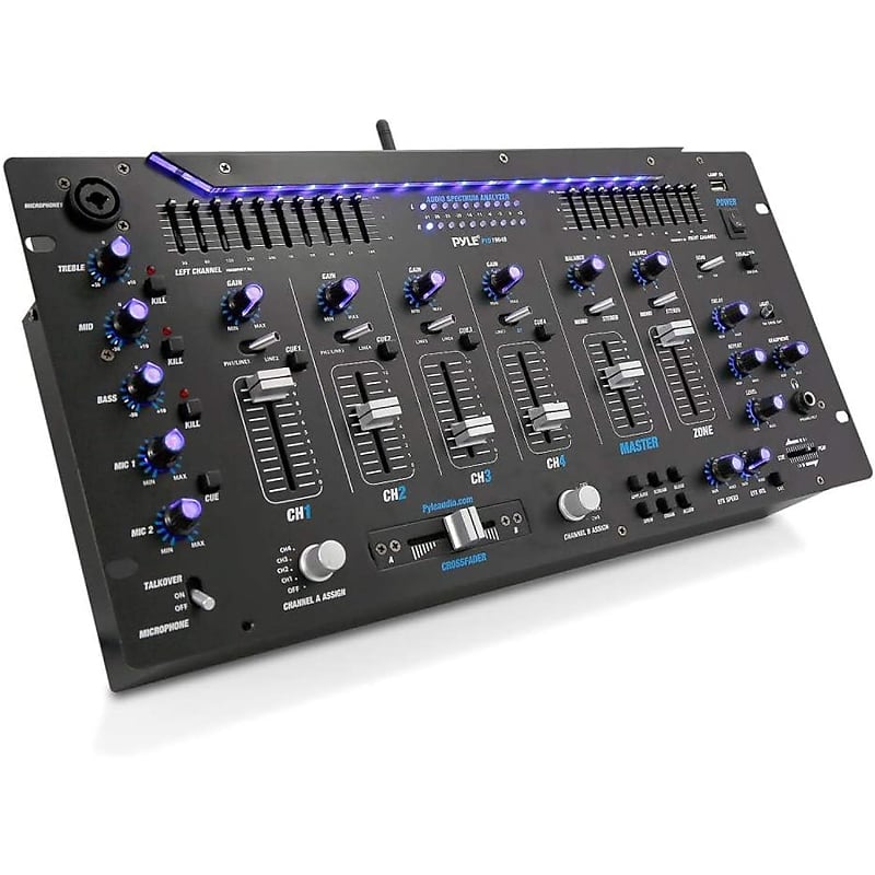6 Channel Mixer DJ Controller with Bluetooth, Professional | Reverb