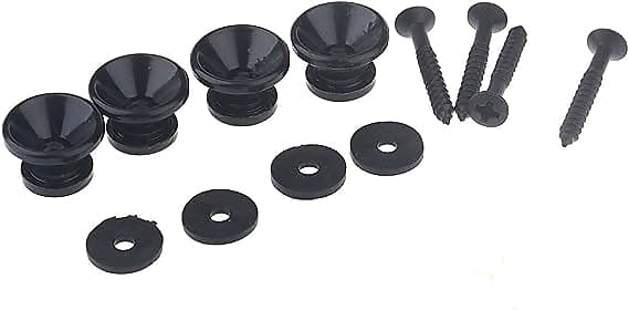 Metal Guitar Strap Buttons End Pins for Fender Style Acoustic | Reverb