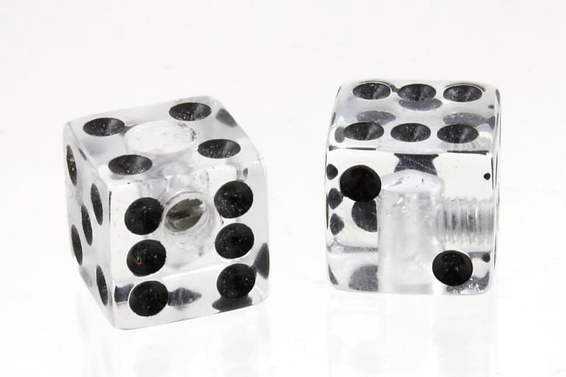 Dice Guitar Knobs Unmatched Clear | Reverb