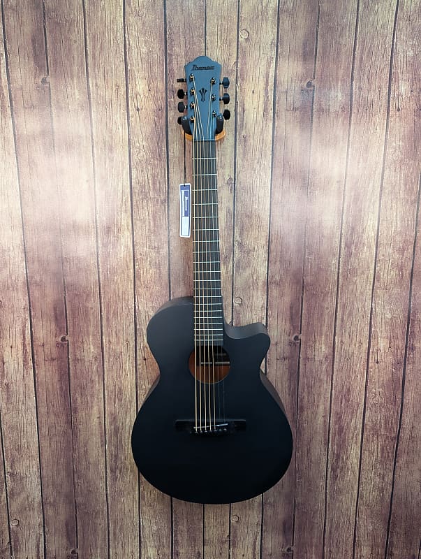 Ibanez AEG721BOT 7-String Acoustic-Electric Guitar BLACKOUT | Reverb