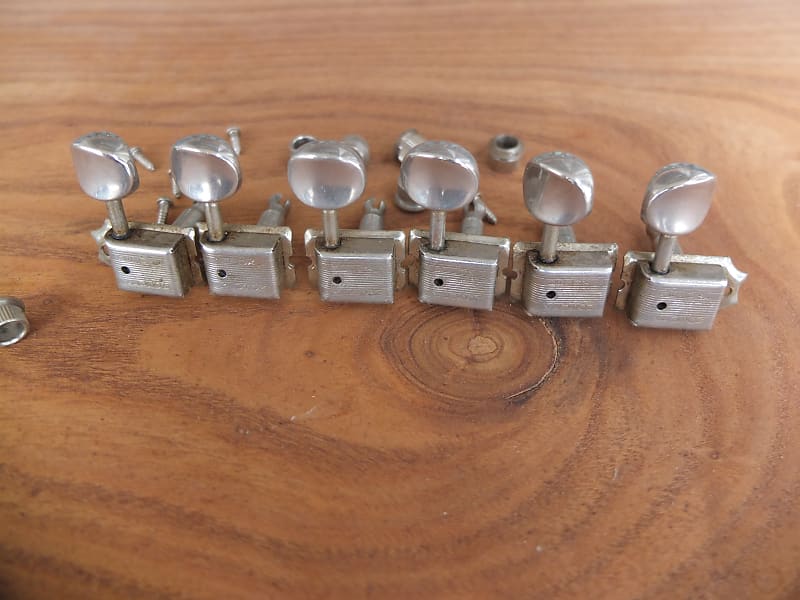 Kluson Vintage Double Line 6 Inline Tuners w/bushings | Reverb