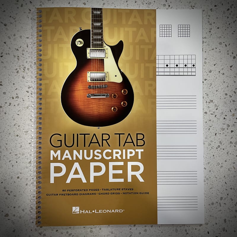 Hal Leonard Guitar Tab Manuscript Paper Spiral | Reverb