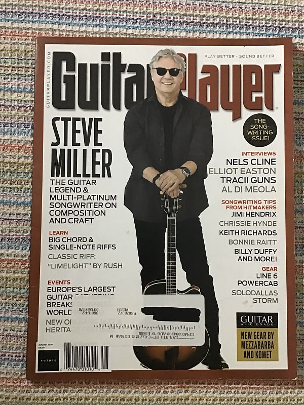 Guitar Player Magazine Back Issue August 2018 - Steve Miller | Reverb
