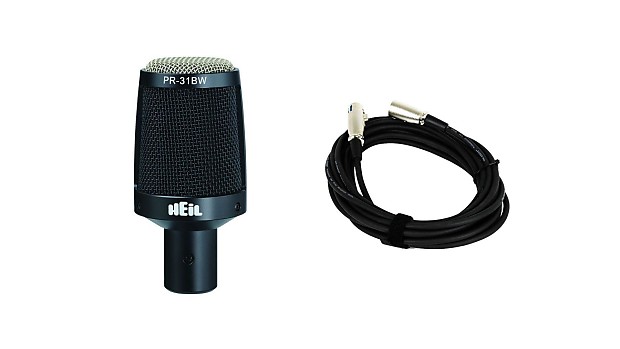 Heil PR31 BW Dynamic Microphone w/ Cable | Reverb