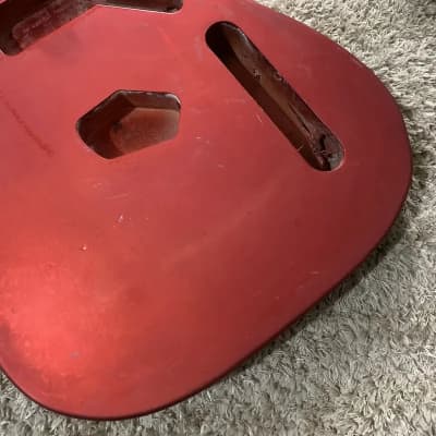 Red Telecaster Tele Style Guitar Basswood Body | Reverb