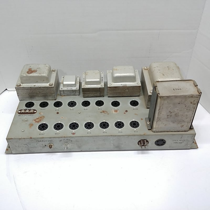 1950's Hammond Type LR A Tube Power Amp Chassis (HR40) 6V6 | Reverb
