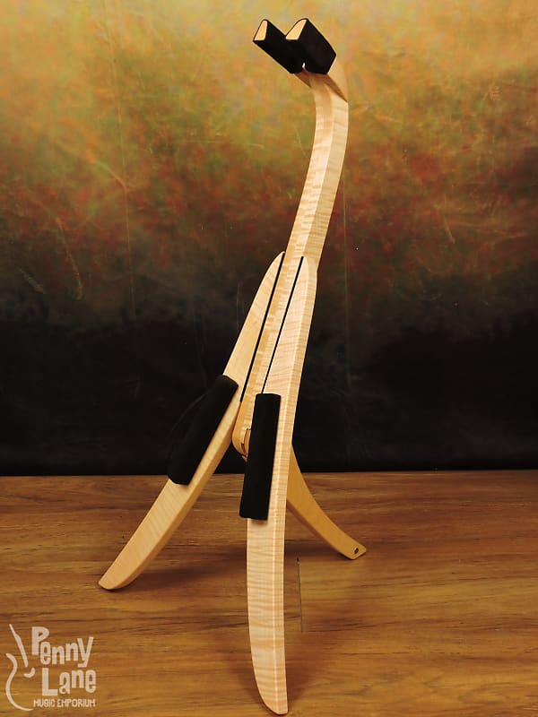Solid Ground Stands MACM Curly Maple Wood Mandolin Stand | Reverb