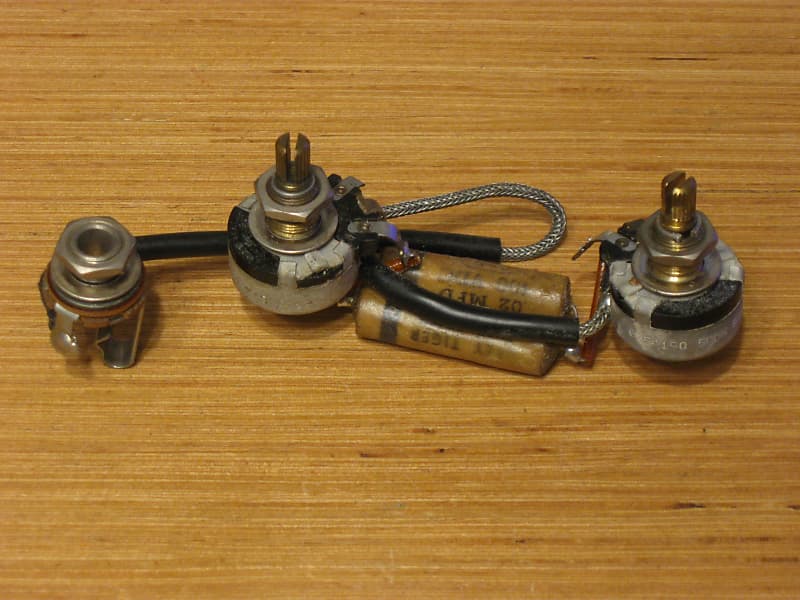 Vintage 1955 Gibson Control Harness/Pots IRC Split Shaft Grey | Reverb