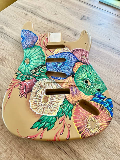 SFR Custom Strat Body ART | Reverb