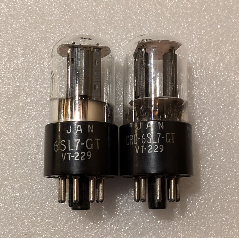 VT-229 RCA JAN-CRC-6SL7GT NOS Testing Tubes Black Plate | Reverb