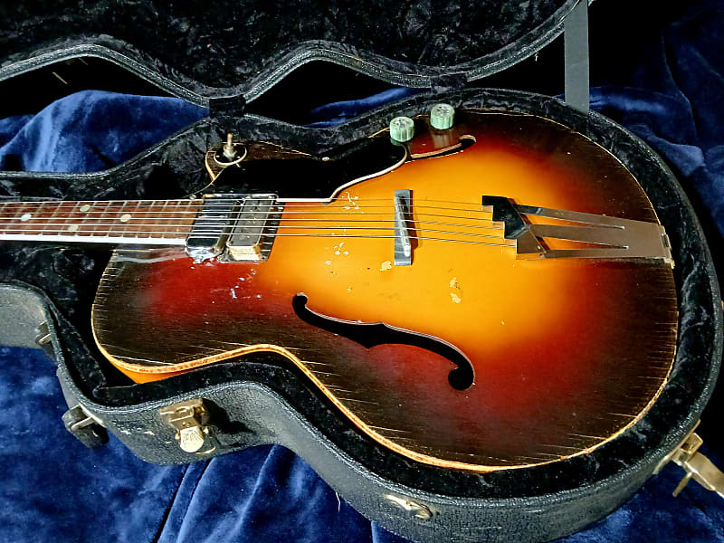 Premier Multivox Hollowbody Electric Guitar - Sunburst | Reverb