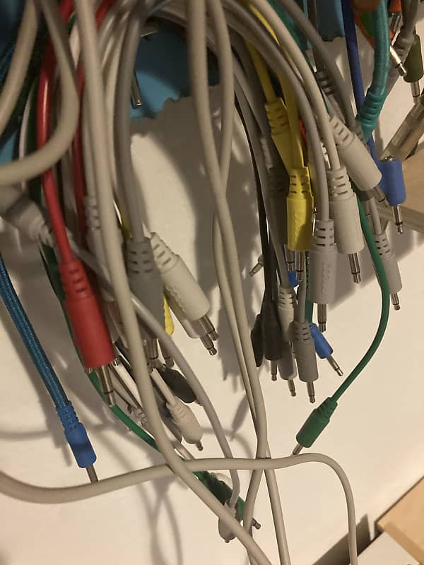 40 patch cables 1/8” male plugs 3.5 modular | Reverb UK