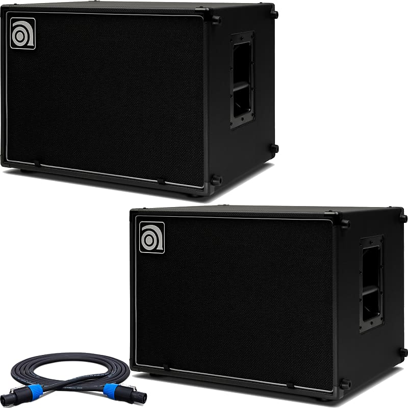 Ampeg Venture VB-210 2x10" Bass Amp Speaker Cabinets (Pair) | Reverb
