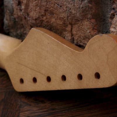 Aged Allparts Strat Neck Nitro Relic Rolled Fingerboard Edges | Reverb