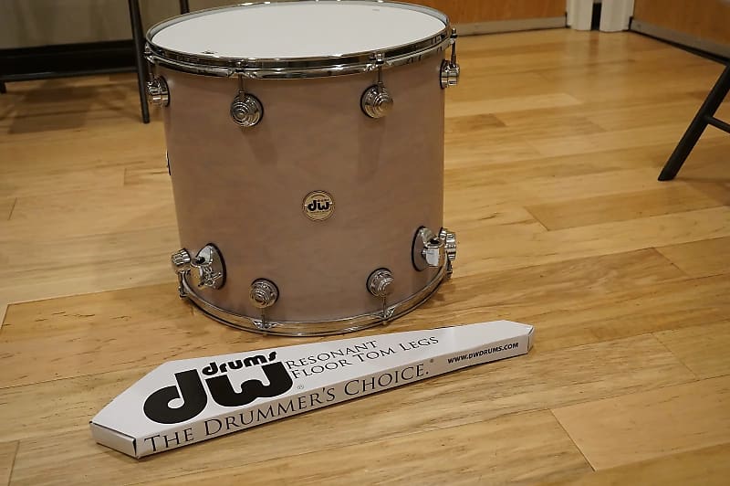 DW Collector's Series 16x18" PURE Cherry Floor Tom in White | Reverb