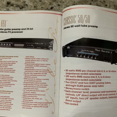 Peavey Amp Catalog 1996 5150 Classic 30 50 100 Delta Blues | Reverb