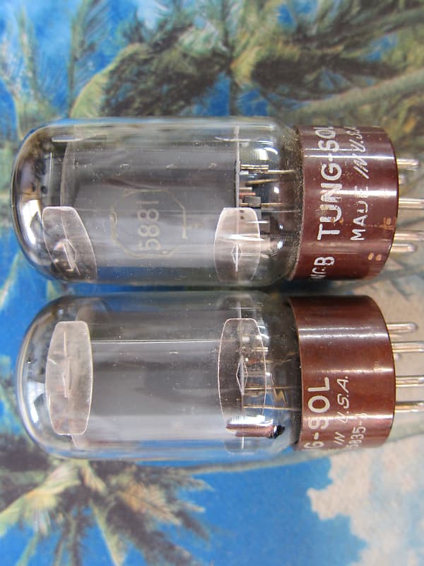 Pr Vintage Tungsol 5881/6L6 Power Tubes 1960s, Military, | Reverb