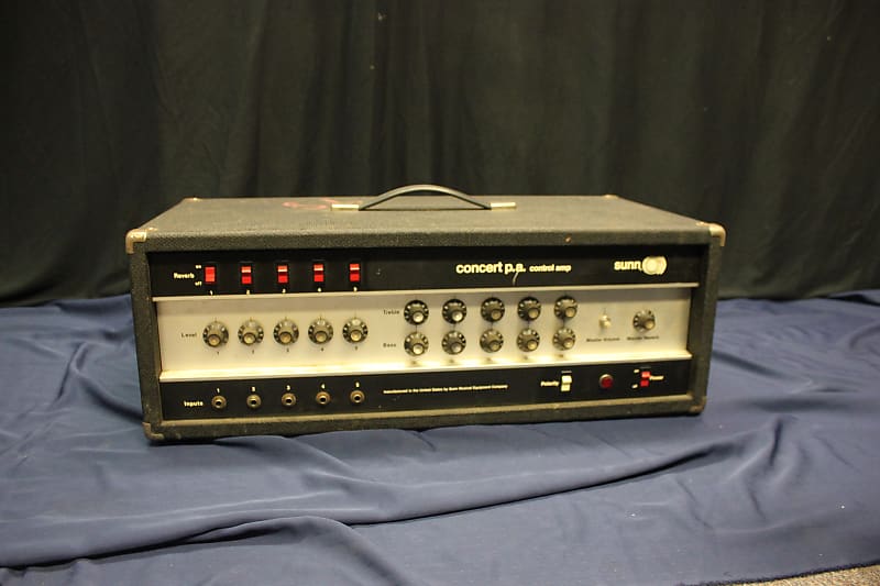 Sunn Concert P.A. 5 Channel Amp Head Vocal/Bass/Guitar | Reverb