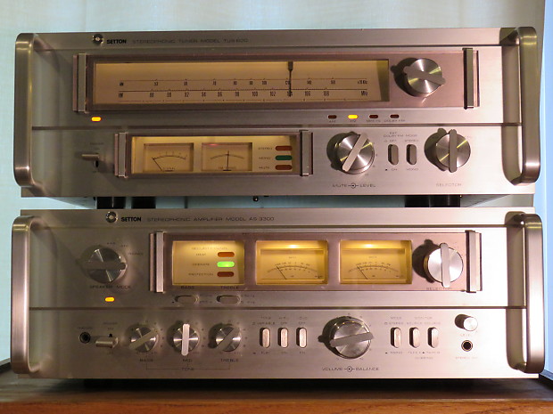 Vintage Setton AS3300 Stereophonic Amplifier and TUS600 | Reverb