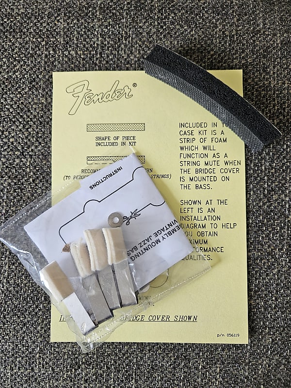 Fender Jazz Bass String Mute Assembly 2012 | Reverb