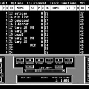 MIDI Recording Sequencer for Atari ST Dr T's KCS Omega 4.0 | Reverb