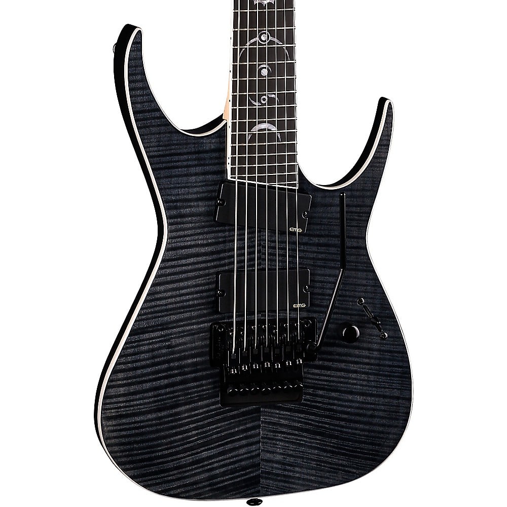 Dean RC7XFM-TBK Rusty Cooley 7-String Flame Top Trans Black | Reverb