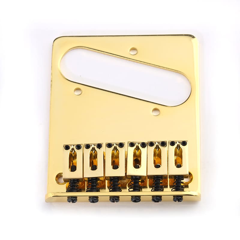 Brio 6 String Saddle Telecaster Bridge Gold | Reverb Canada