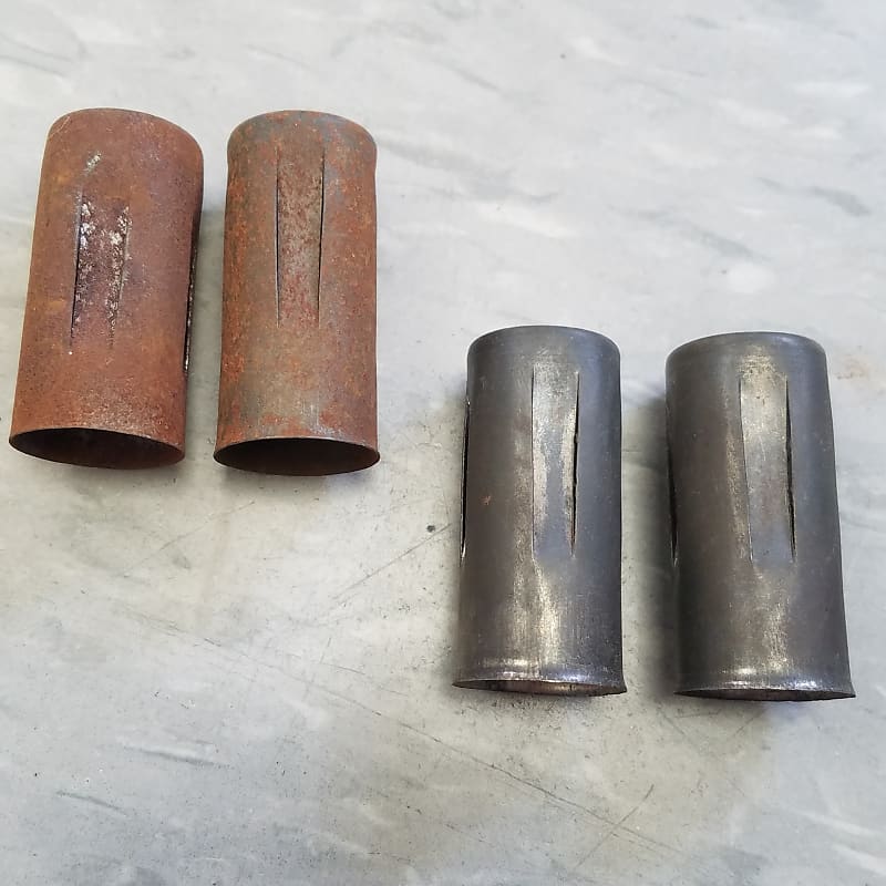 Unknown Pair (2) Tube Shields 6AU6 7-pin 4-Pinch 420-04 | Reverb