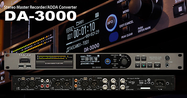Tascam DA-3000 2 Channel DSD Master Recorder | Reverb
