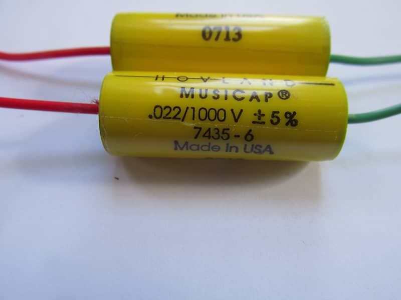 Hovland Musicaps Capacitors .022/1000v (2 caps) | Reverb