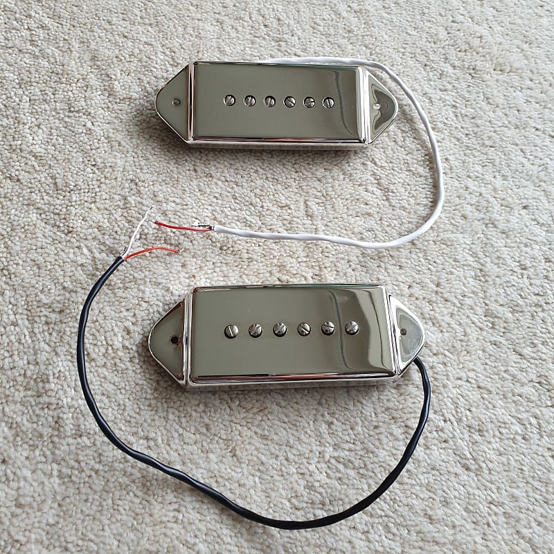 Epiphone P90 Pickups (matched set) - Nickel (Casino / Coupe) | Reverb