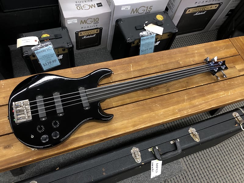 PRS Bass 4 1986 Black Fretless Signed SN000786 | Reverb