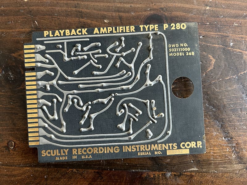 Scully 280 playback card for analog tape recorder model 368 | Reverb